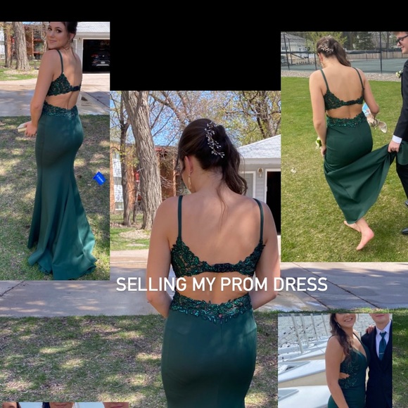Dresses | Dark Green Prom Dress From Rubi Jubi One Of A Kind Originally ...